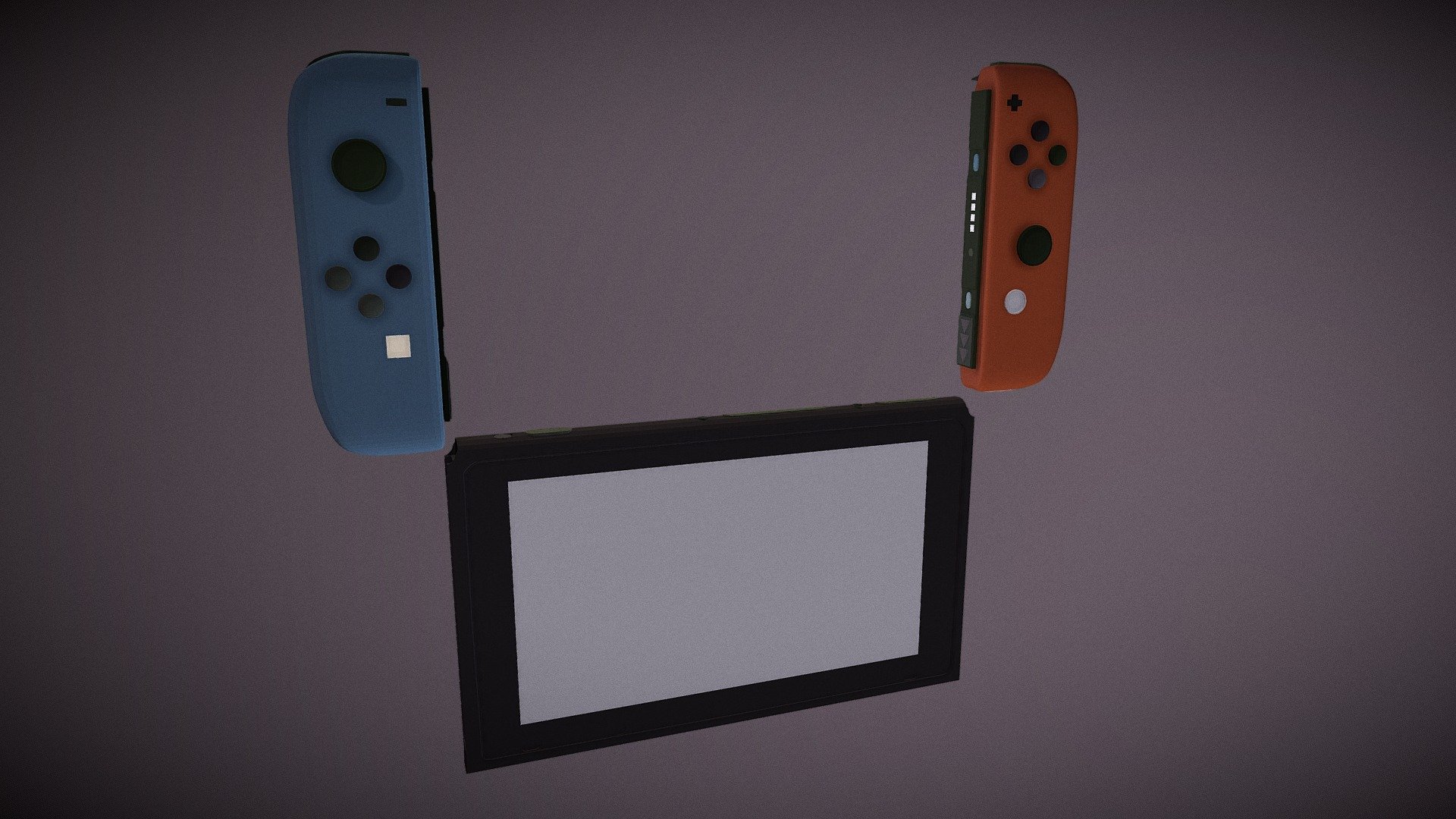 Nintendo Switch - Red and Blue - Buy Royalty Free 3D model by Raphael ...