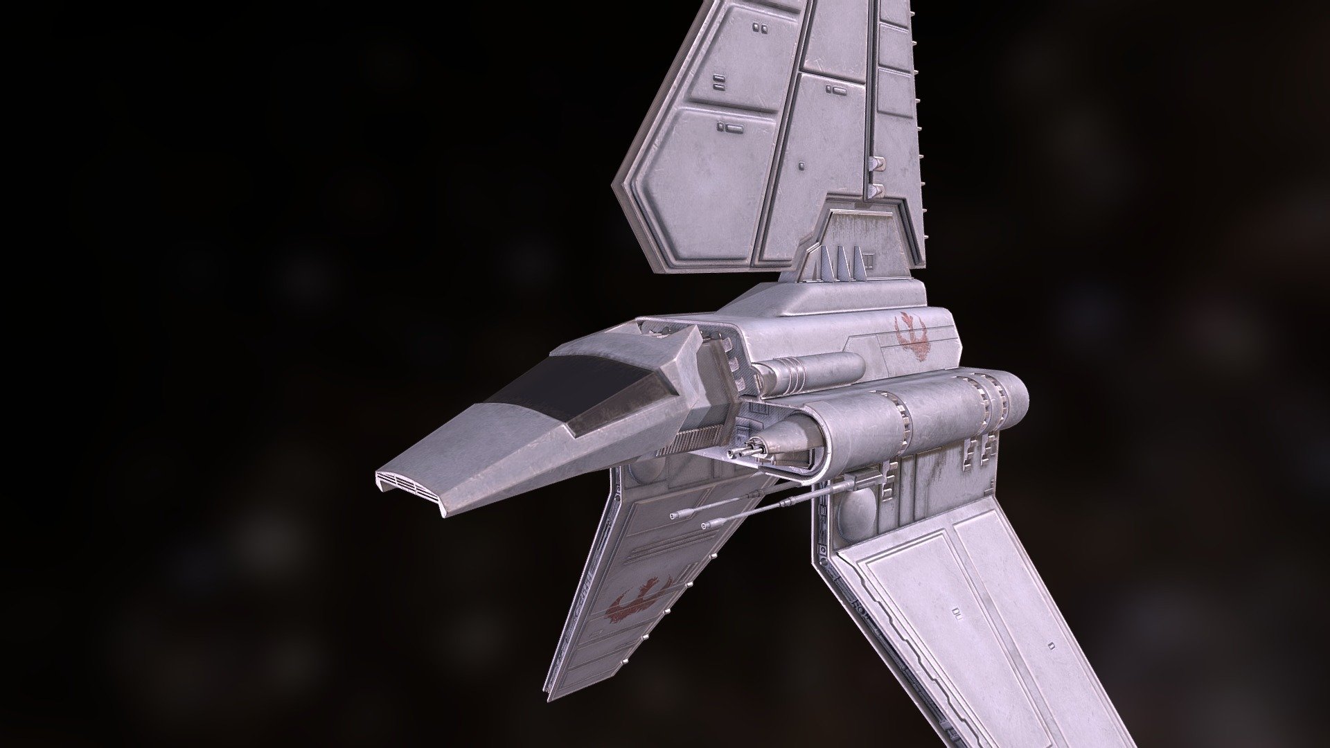 Lambda shuttle T-4a | STAR WARS | Game Ready - Download Free 3D model by Yaroslav Seluyanov ...