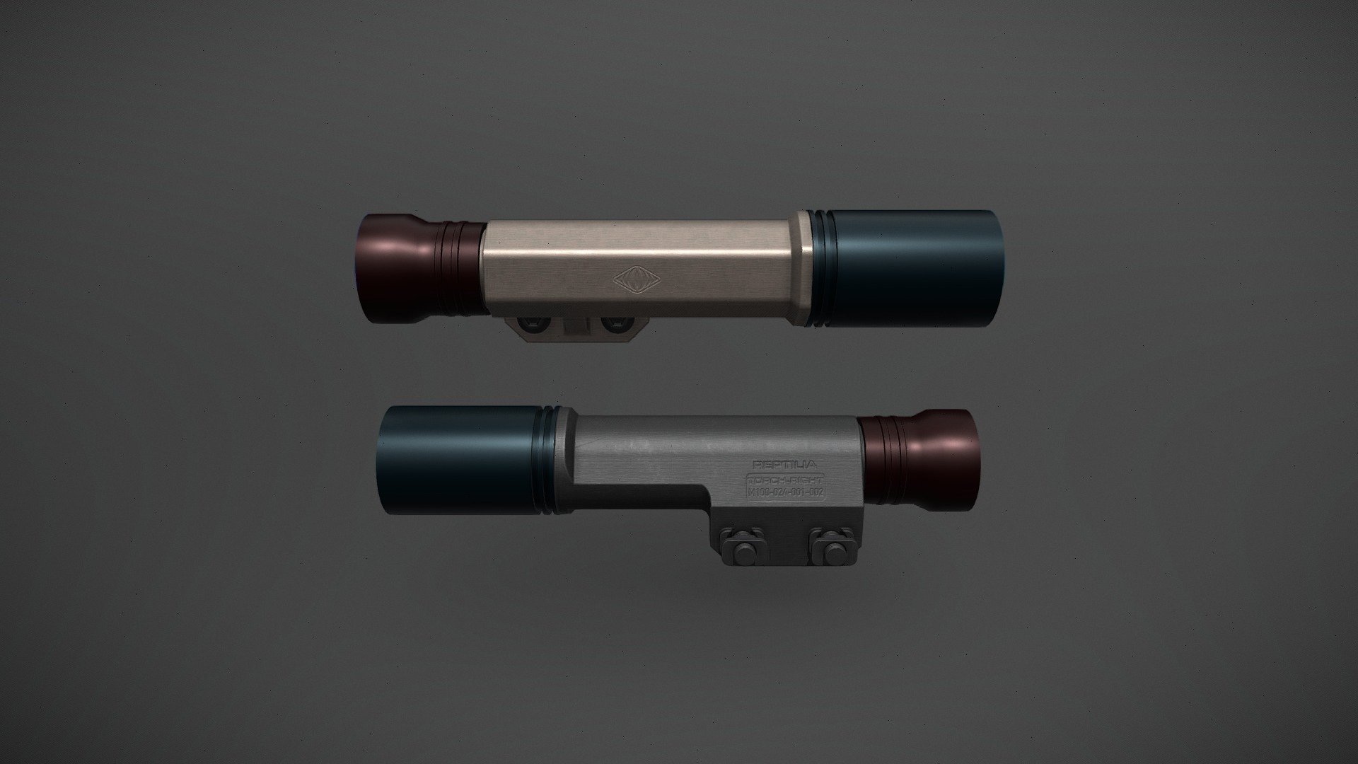 REPTILIA TORCH 18650 M-LOK LIGHT BODY - Download Free 3D model by ...