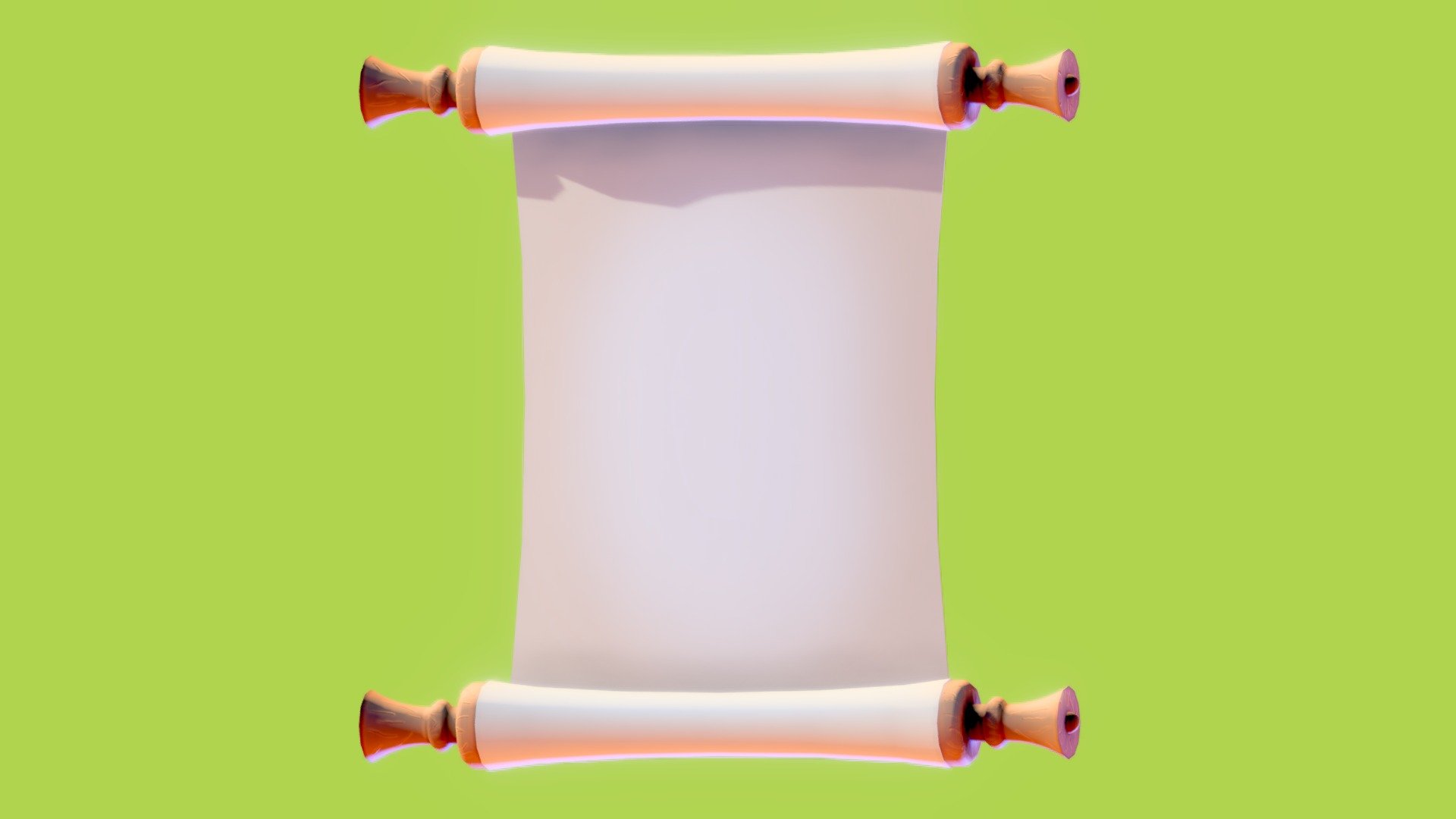 Low poly - Stylized Game Items - Scroll - Buy Royalty Free 3D model by ...