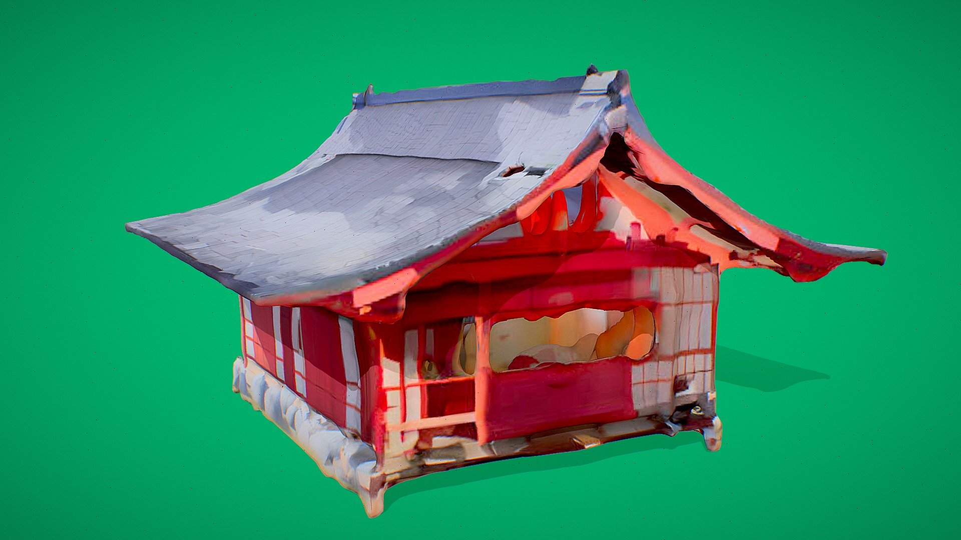 Japanese village game tile - Download Free 3D model by Verticle ...