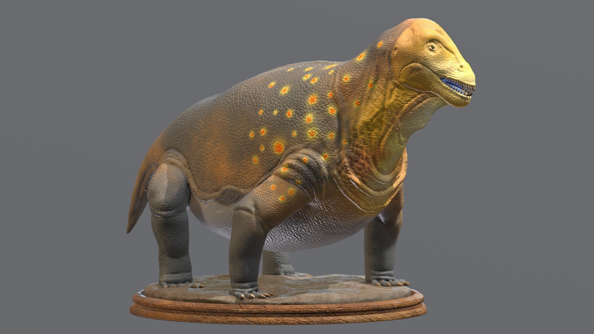 Moschops capensis - 3D model by vfb_paleoart (@vfbrugnola) [049fd52 ...