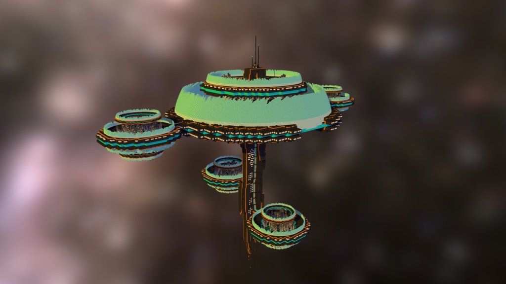 Space Civilization Empire - 3D model by Voxels (@ZachSoares) [04a0b45 ...