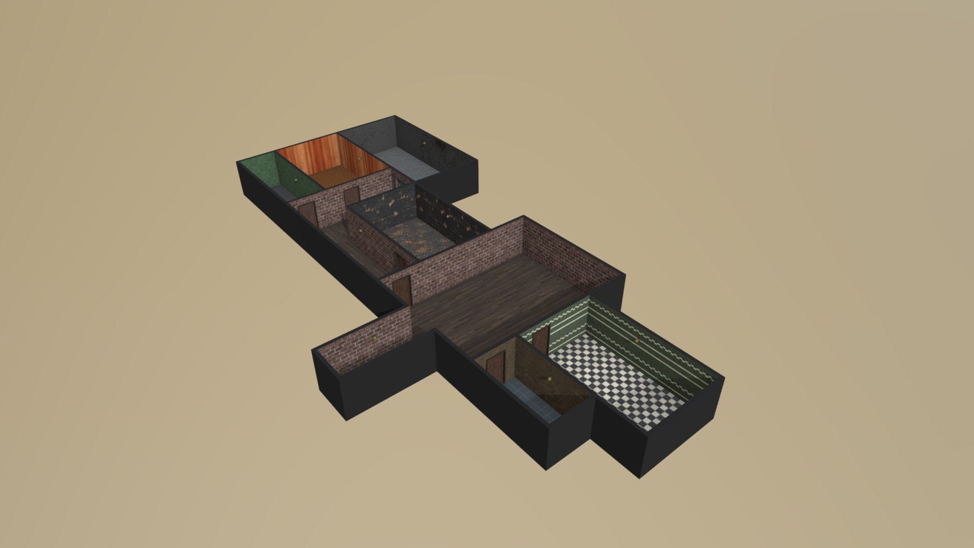 Bunker int ready - 3D model by Castiell [04a287d] - Sketchfab