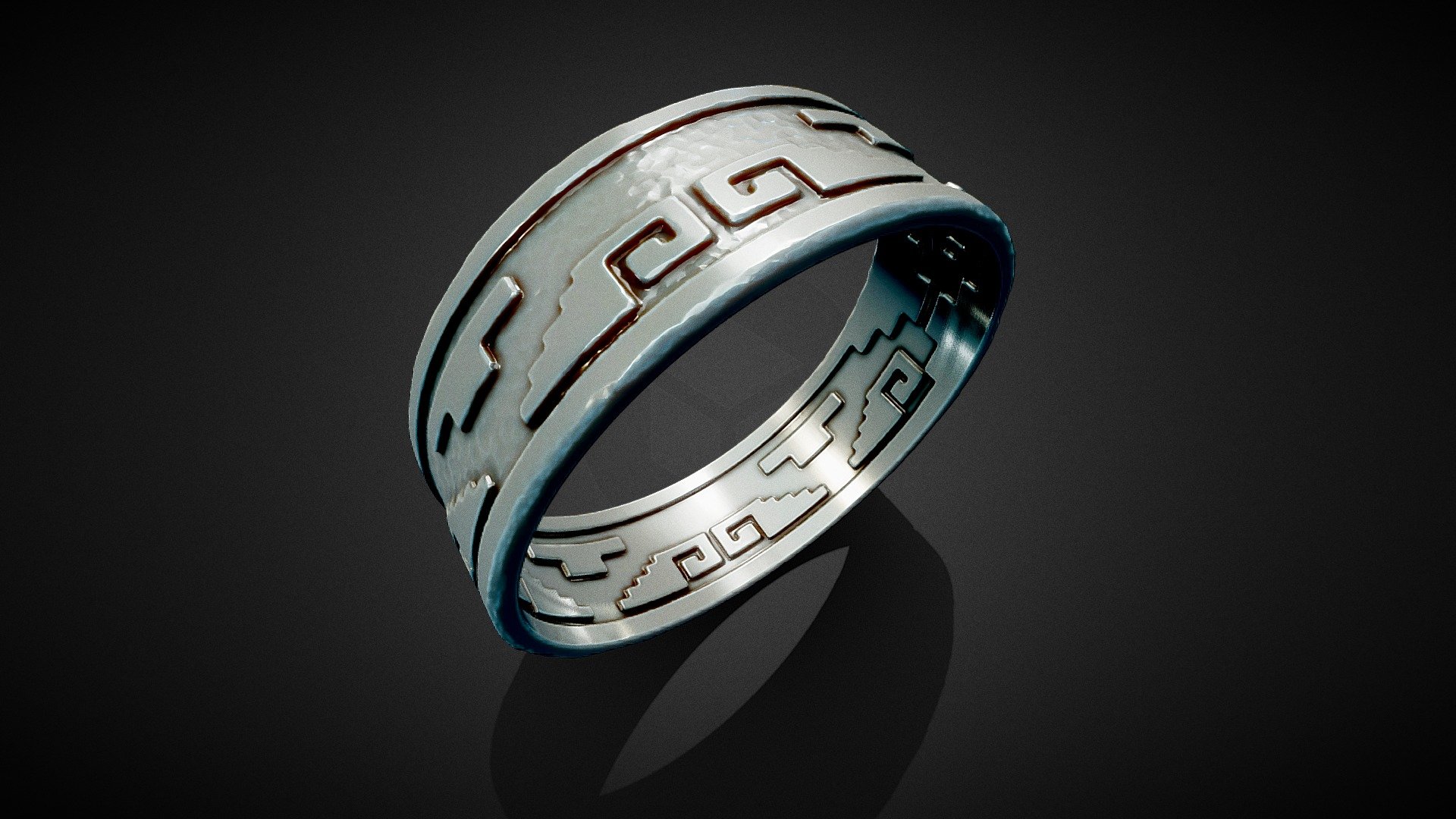3D Aztec Ring - High Poly - Buy Royalty Free 3D model by Boney Toes ...