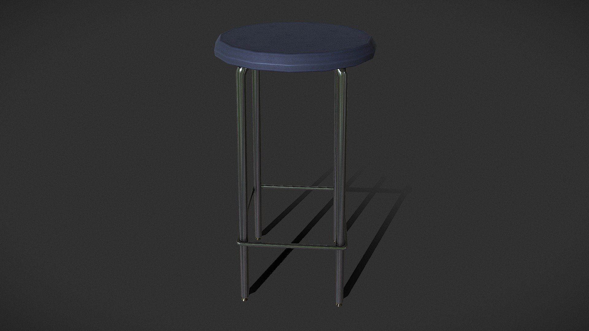 Simple Metal Stool - Download Free 3D model by tboiston [04a33ad ...