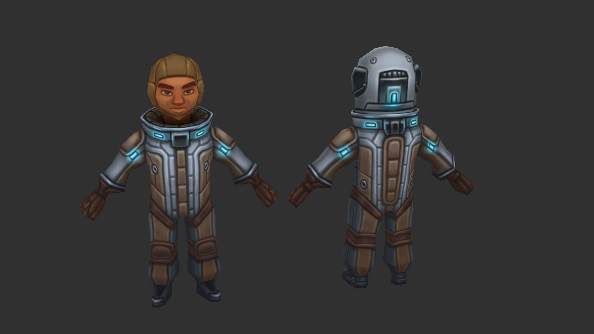 Stylized Sci-Fi Character - 3D model by GrunoKromer [04a3832] - Sketchfab
