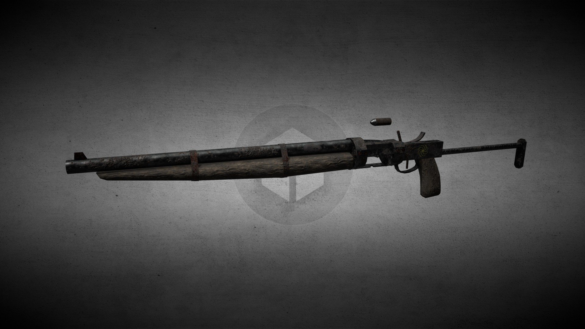 Post apocalyptic single-shot breechloading rifle - 3D model by ...