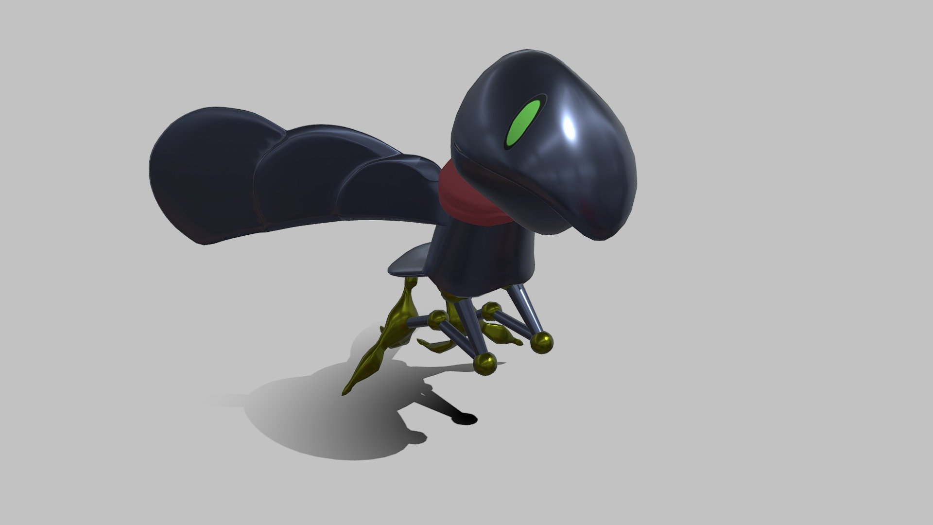 Poe - Download Free 3D model by Andrew Coleman (@andrewcoleman ...