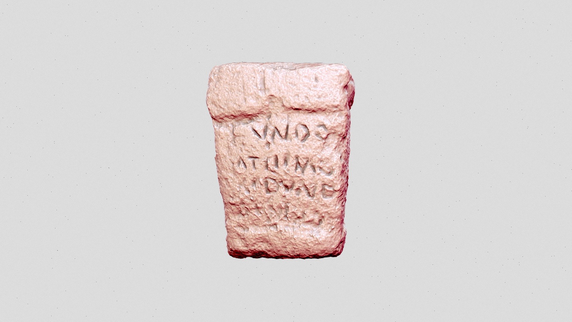 Roman altar- inverted - 3D model by Worcestershire Archaeology ...