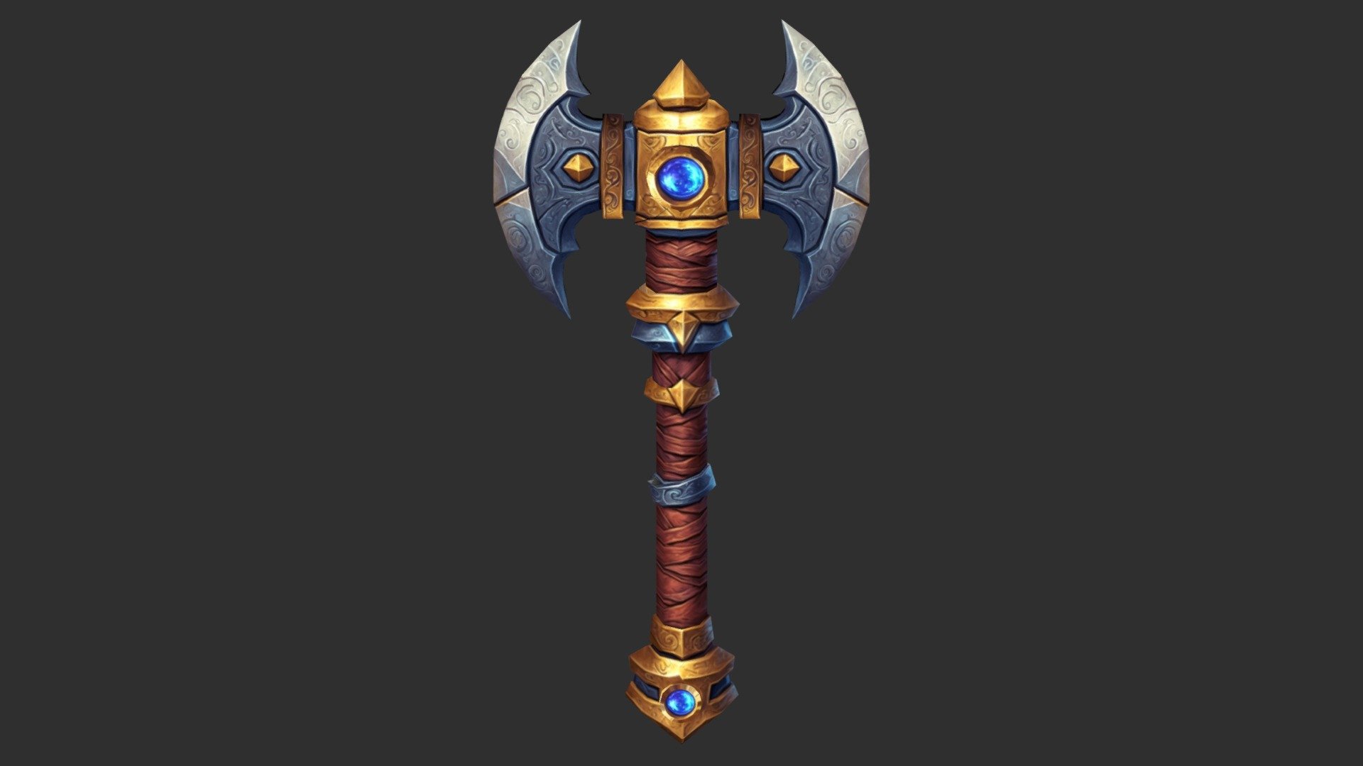 Stylized_Axe - 3D model by luizhenriquerm [04acd1c] - Sketchfab