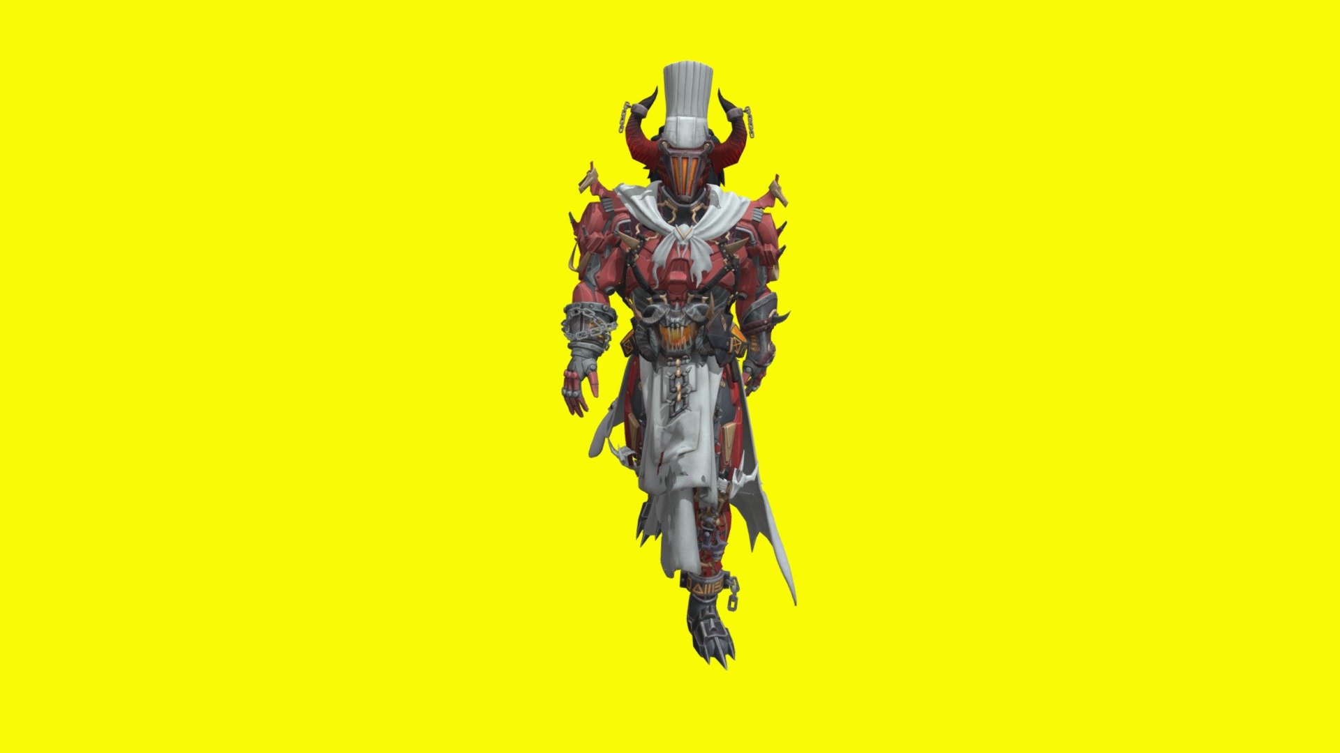 Infernal chef set 3D Walking Animation - Download Free 3D model by YT ...