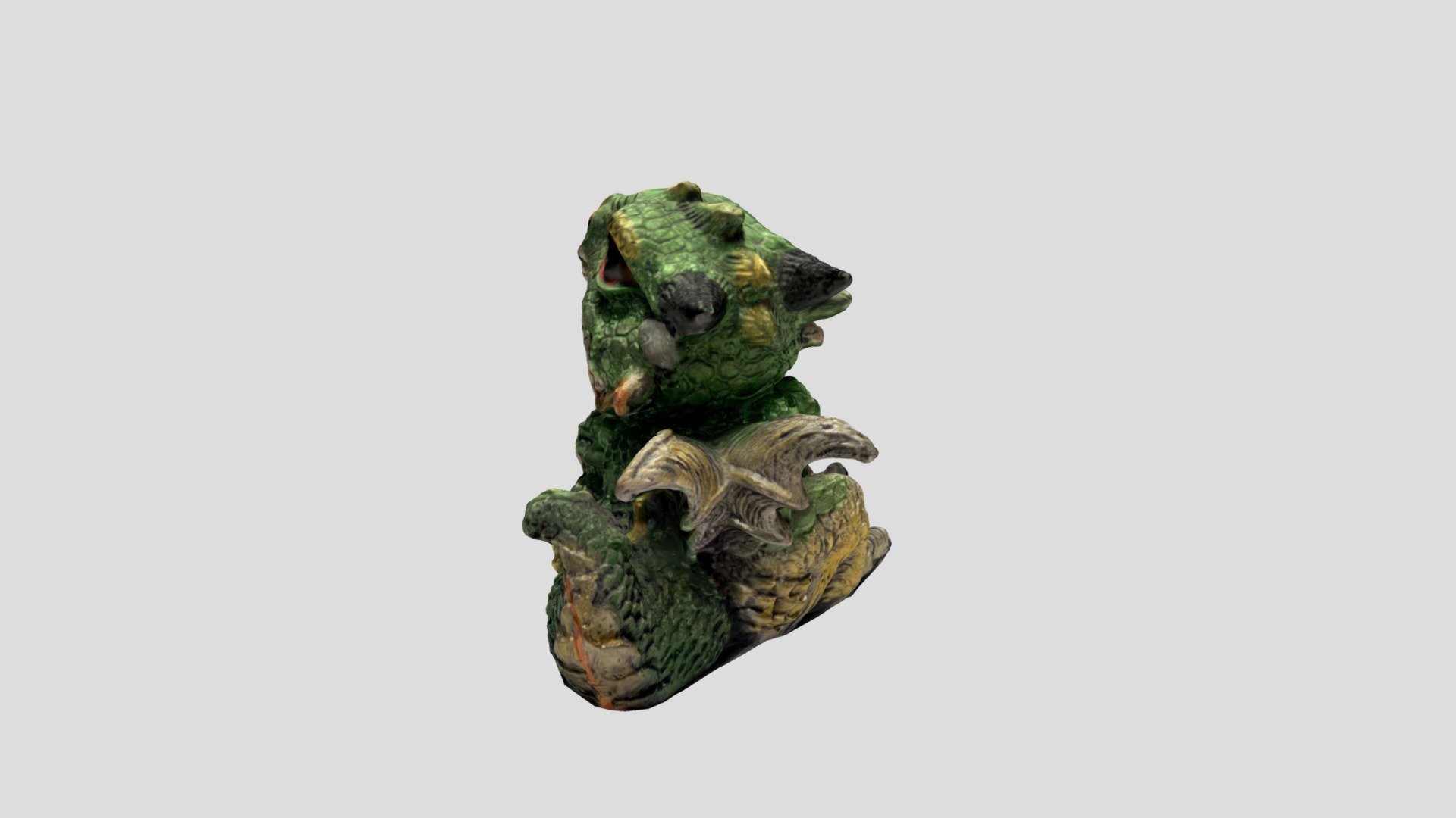 Small green dragon - Download Free 3D model by BabaJay [04af0d0 ...