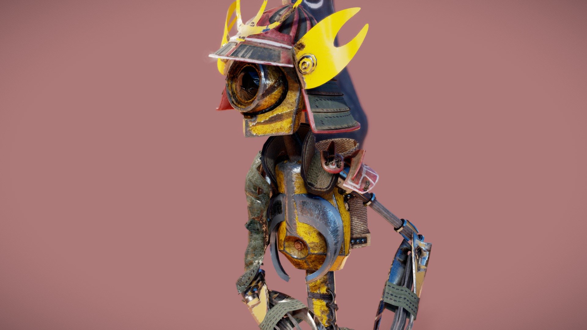 Cyber Samurai - 3D model by Tom Breuer (@fableandcraft) [04b04ef ...
