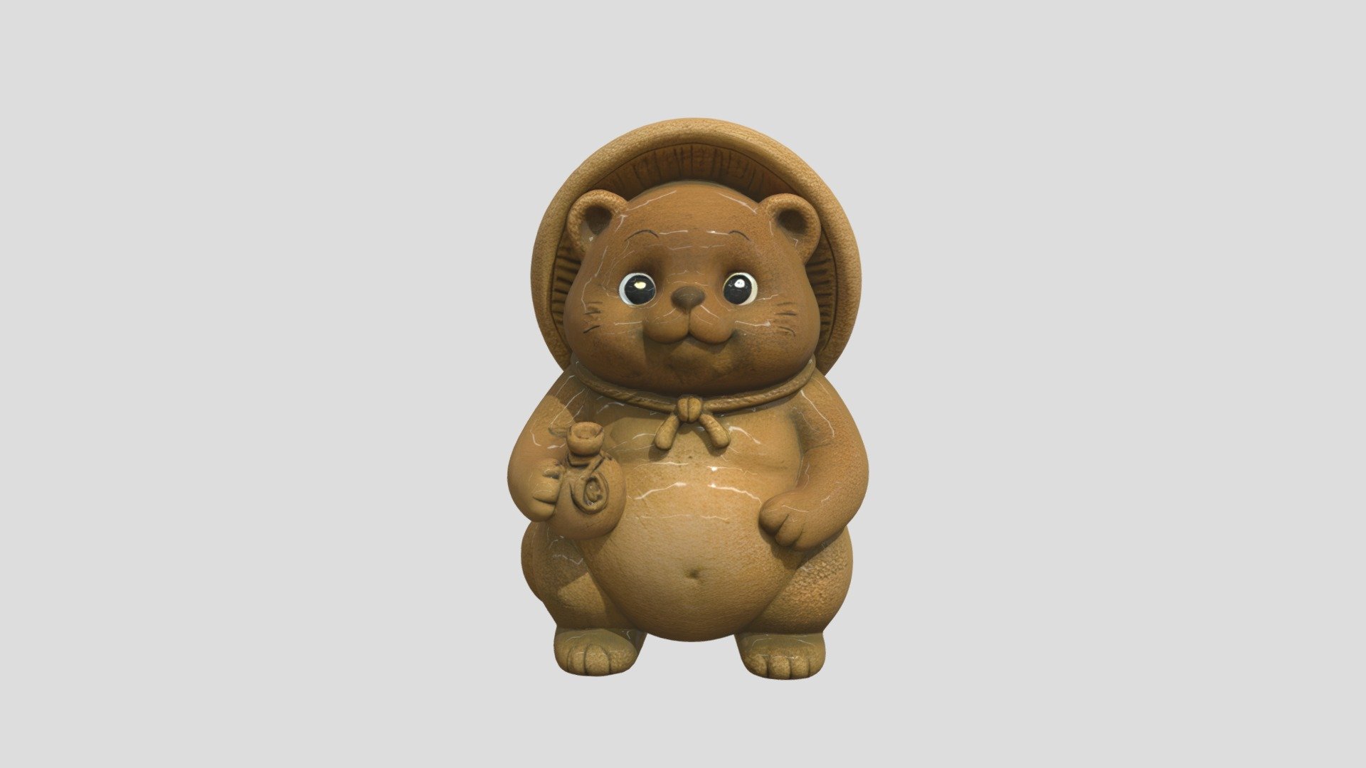 Tanuki - Japan - 3D model by BlenderFlow (@mizu.bl3nd) [04b41b8 ...