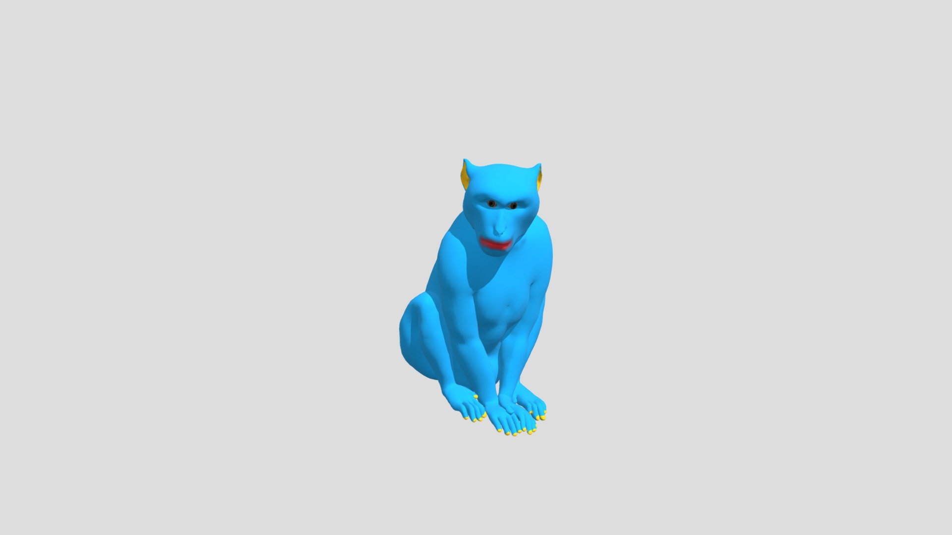 Monkey Man Recoloured - Download Free 3D model by adopter [04b426b ...