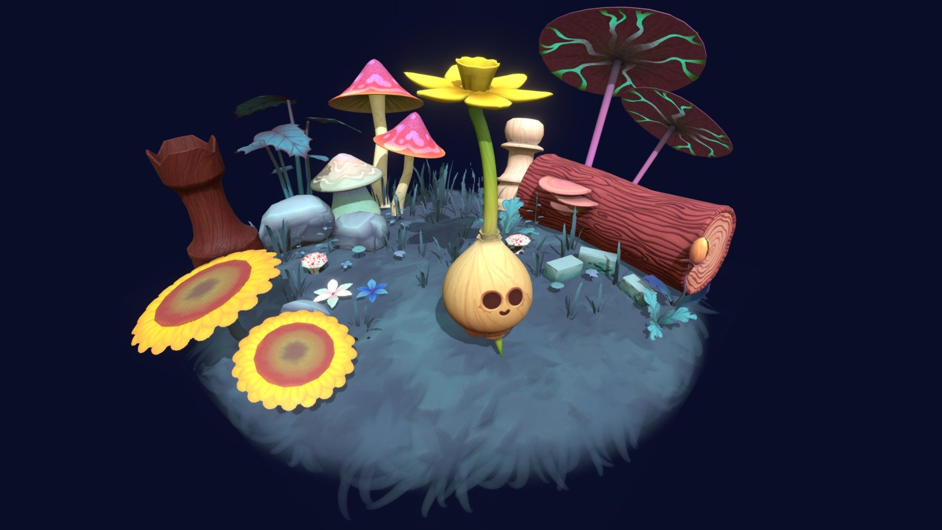 Space Leek - An Onion Odyssey - 3D model by noroalia [04b476d] - Sketchfab