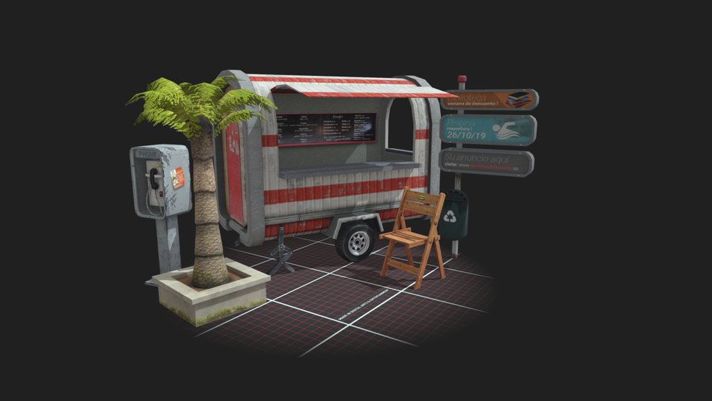 foodtrucks - A 3D model collection by candelagamboasb - Sketchfab
