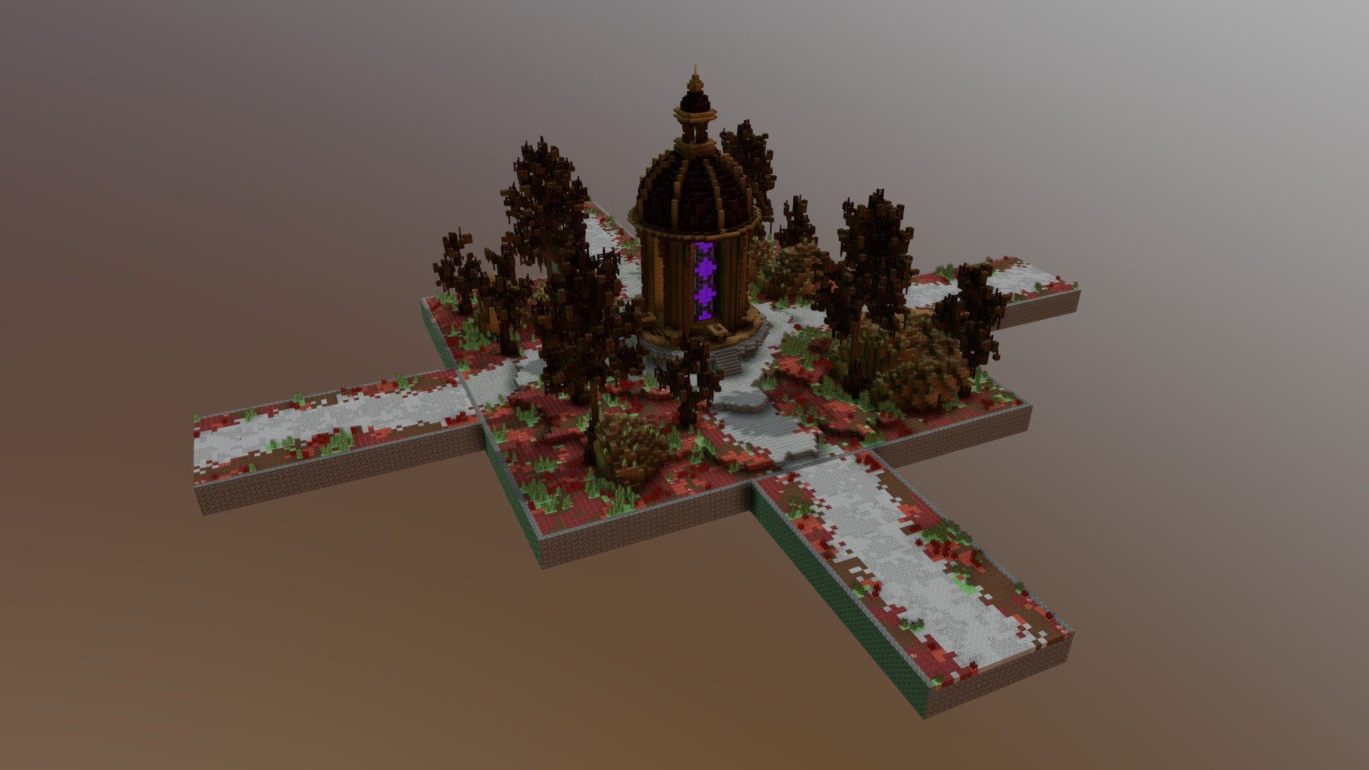 HCF Spawn ~ Nether Theme - Download Free 3D model by KoraProjects [04b6f4c] - Sketchfab