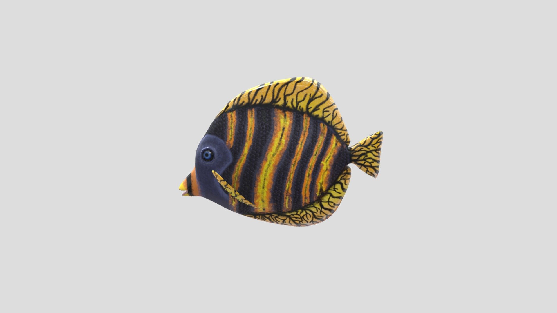 Colorful Fish - 3D model by RenCoate117 [04b7ce3] - Sketchfab