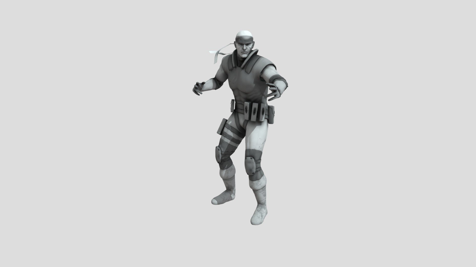 Solid Snake Character Sculpt (No Hair) - Download Free 3D model by ...