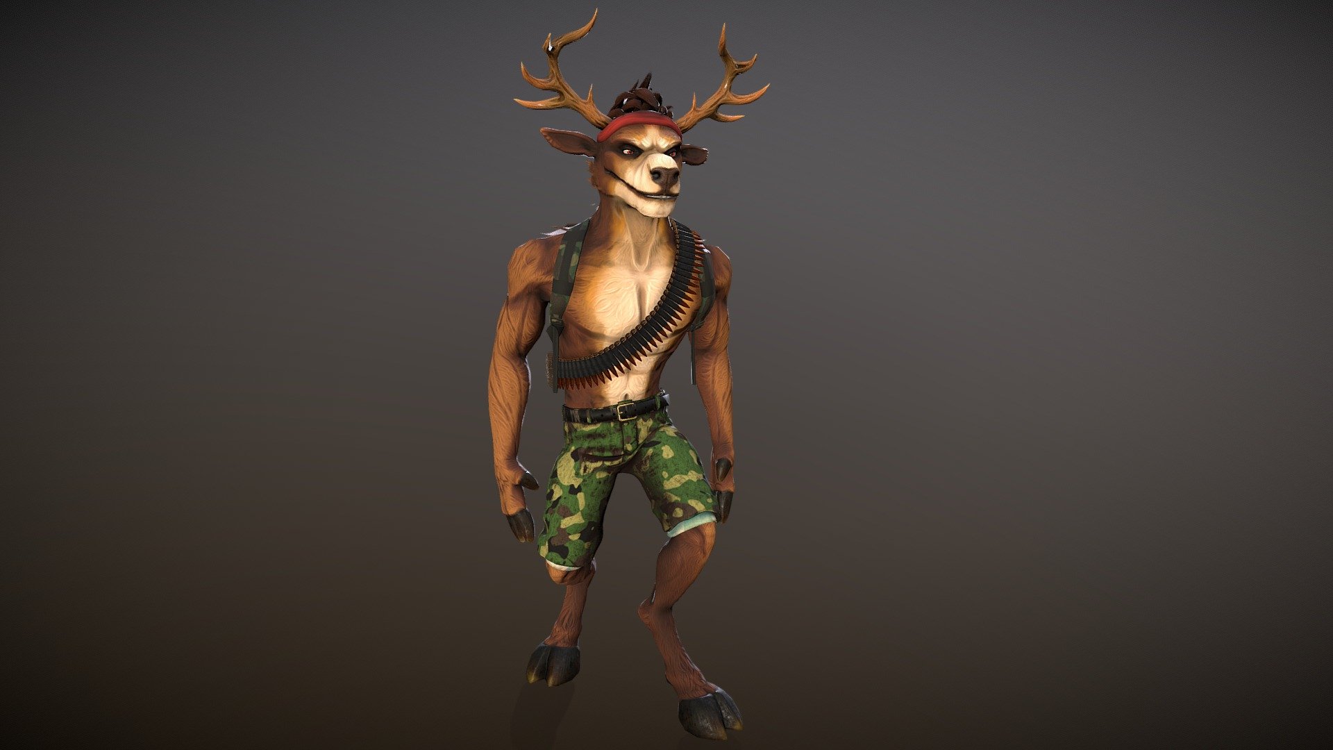 Bambo - Deer Avenger [FANART] - 3D model by nunkatchi [04b8017] - Sketchfab