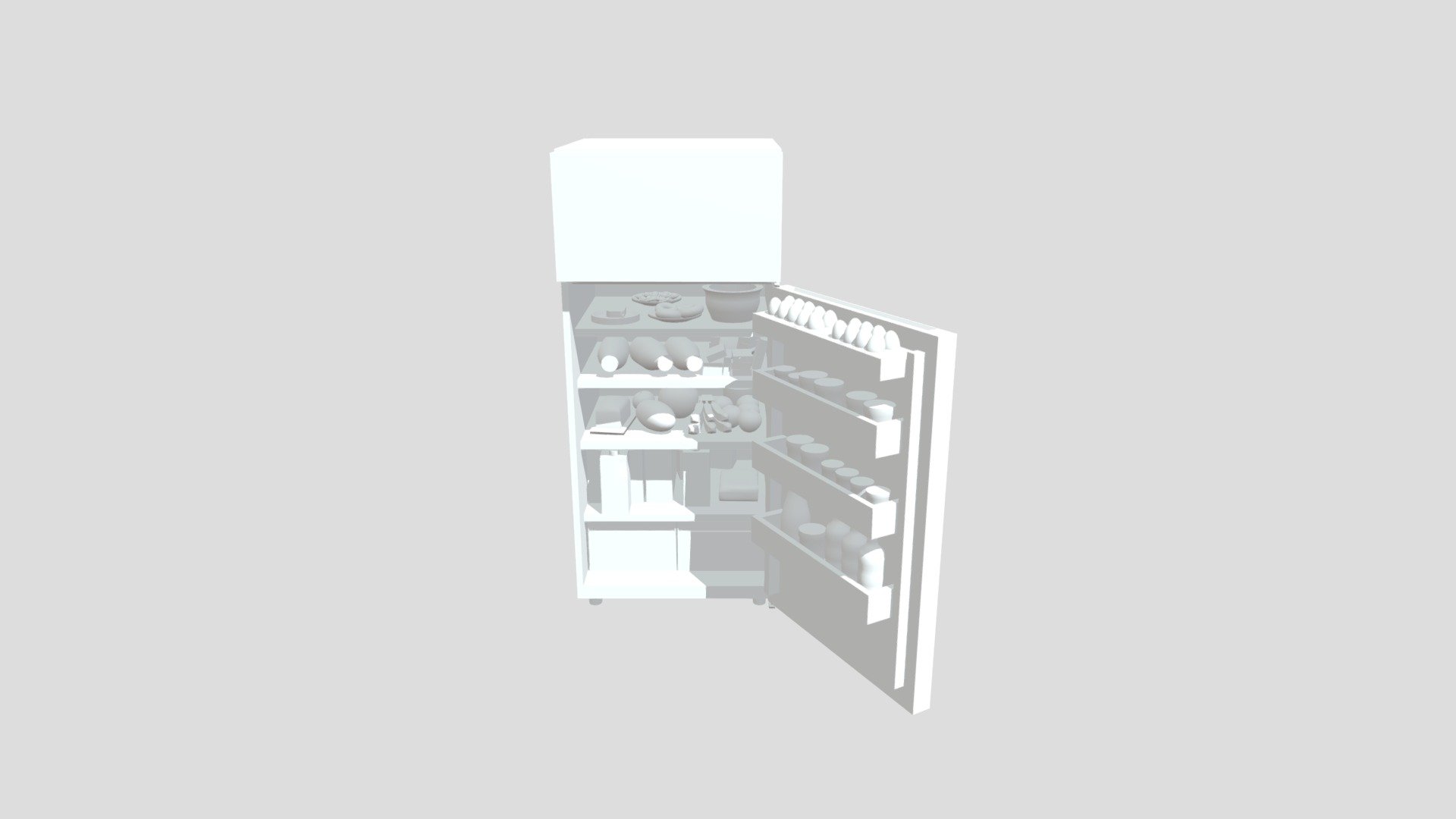 Fridge Full Food - Download Free 3D model by OldCancer [04b924a ...