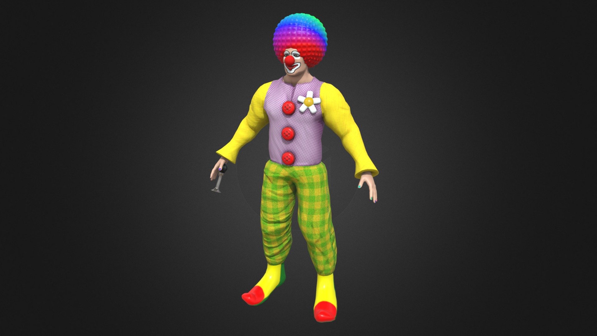 Clown - 3D model by ZedFox [04b999c] - Sketchfab