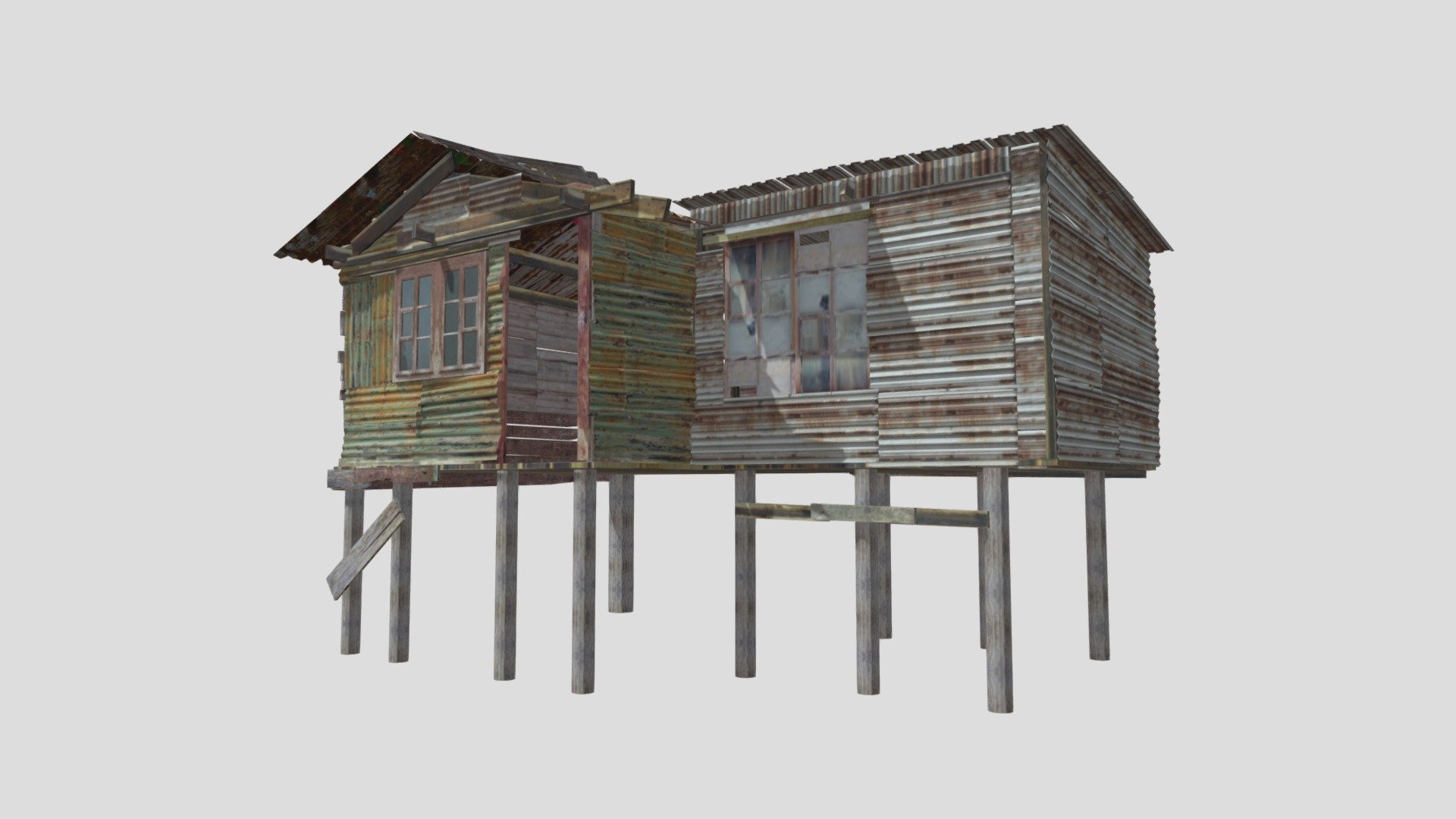 Game Ready Shanty House 01 - 3D model by cebisaTheCreator [04ba4a9 ...