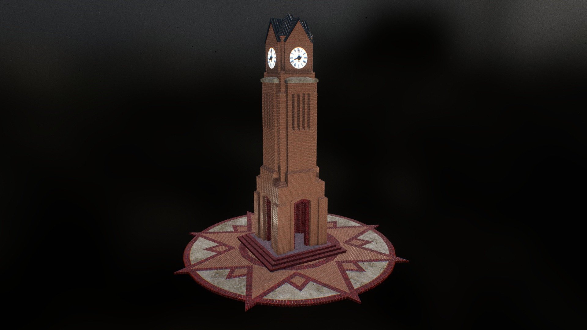 Clocktower - 3D model by jeremy_thebeard [04baddb] - Sketchfab