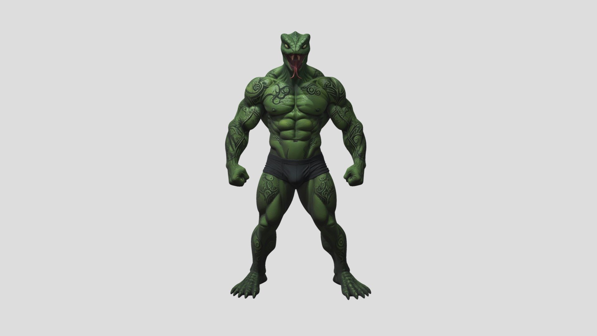 lizard man 3d model - Download Free 3D model by Art_Fm_By_Maxos ...