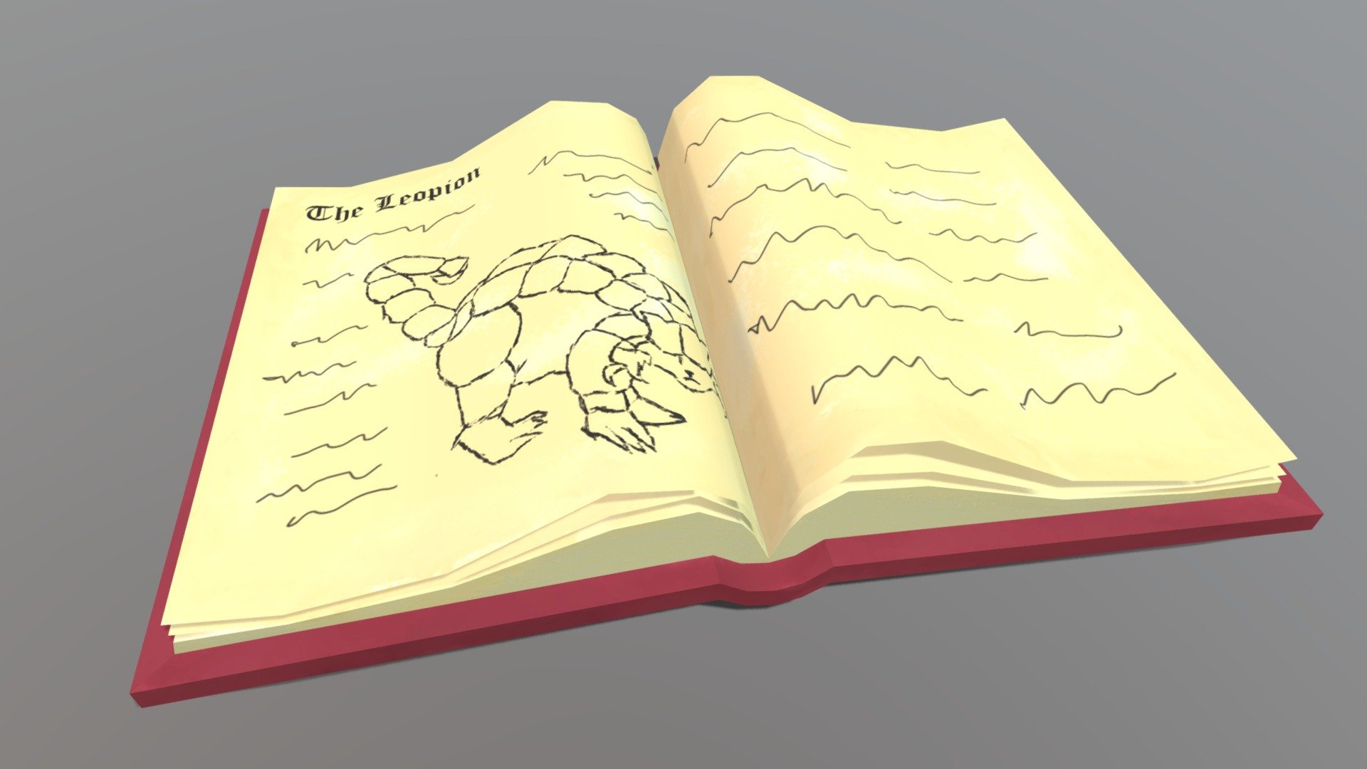 Book 2 - Open Book - 3D model by JakePavlovsky [04be2a4] - Sketchfab