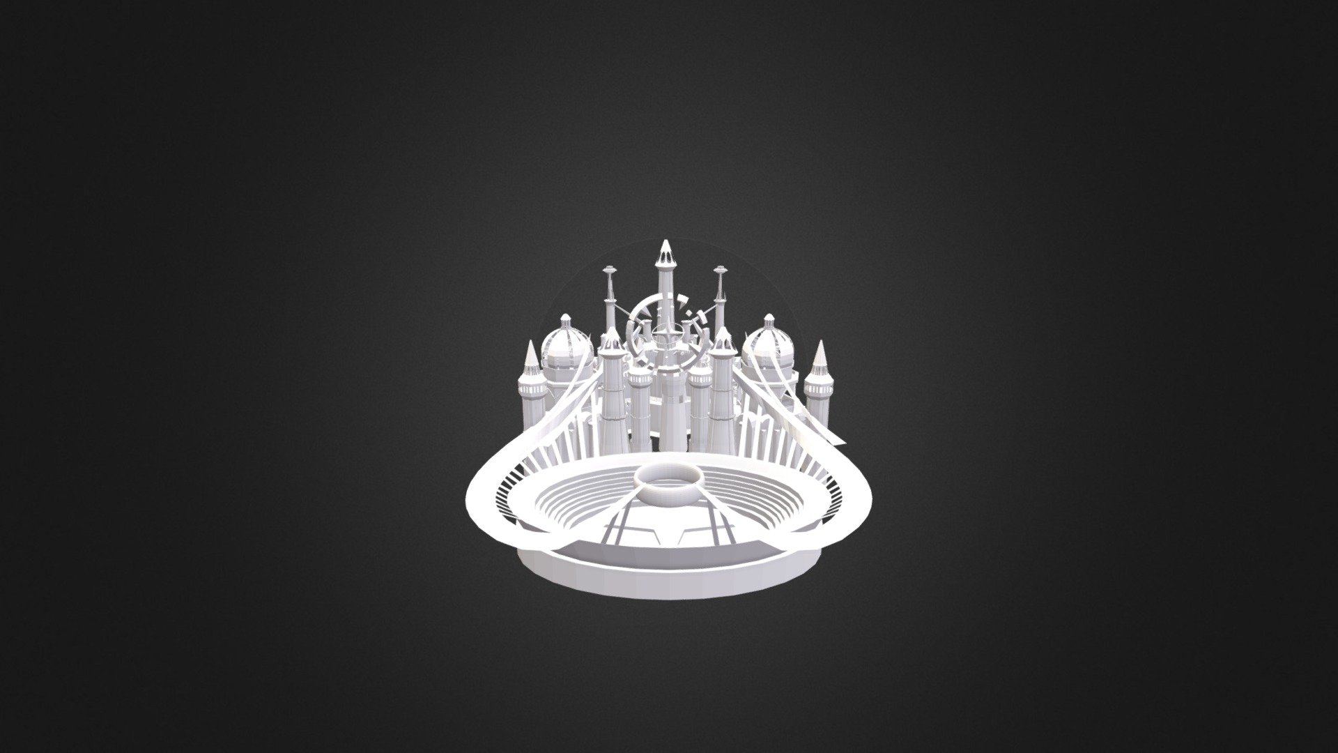 mythical castle performance / stage - 3D model by bblueside ...