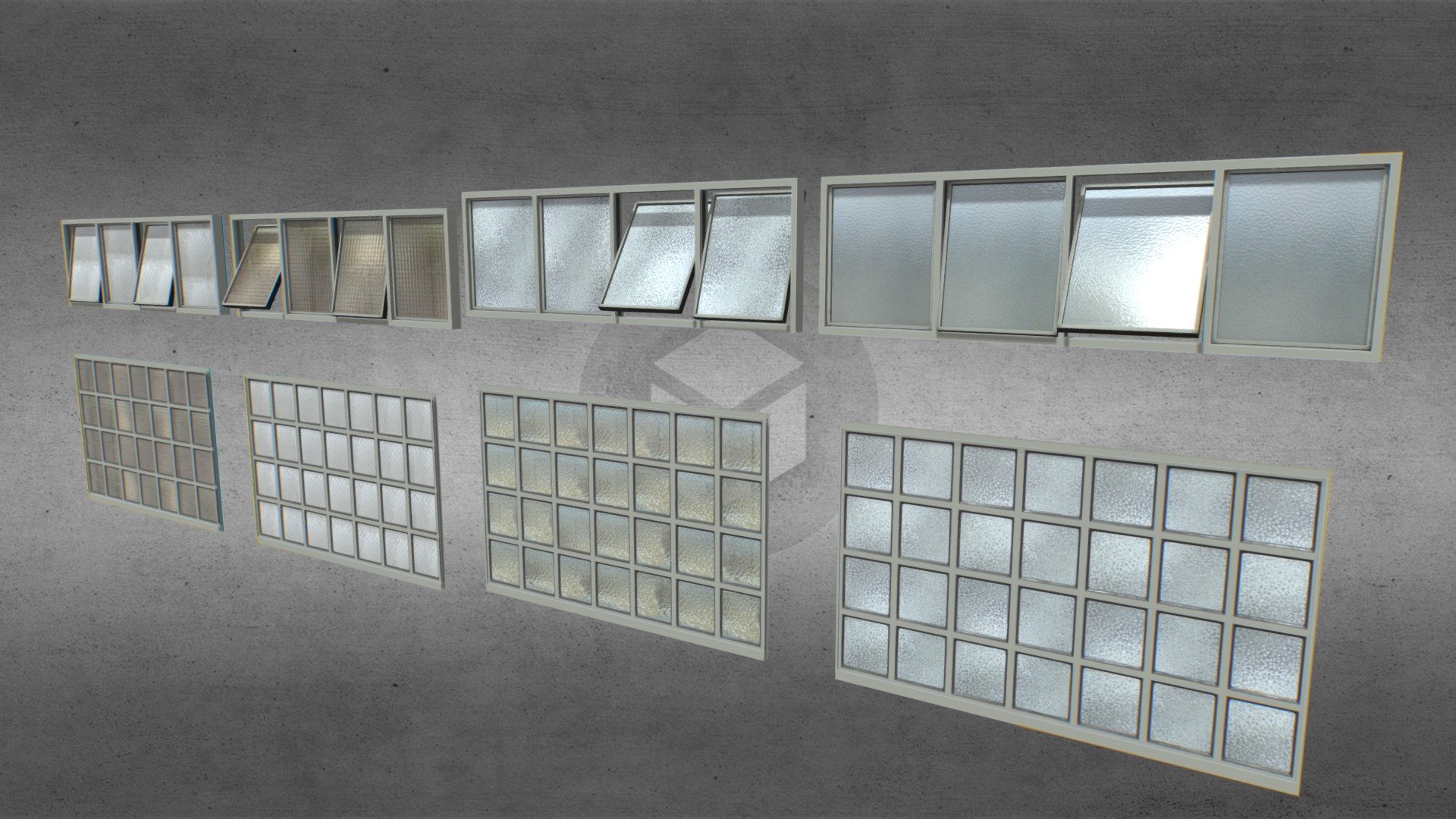 Factory windows pack 3 - Buy Royalty Free 3D model by 32cm [04c06fd ...