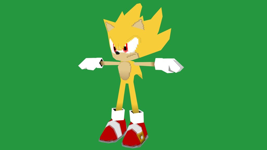 Low Poly Sonic - A 3D model collection by s300040389 - Sketchfab