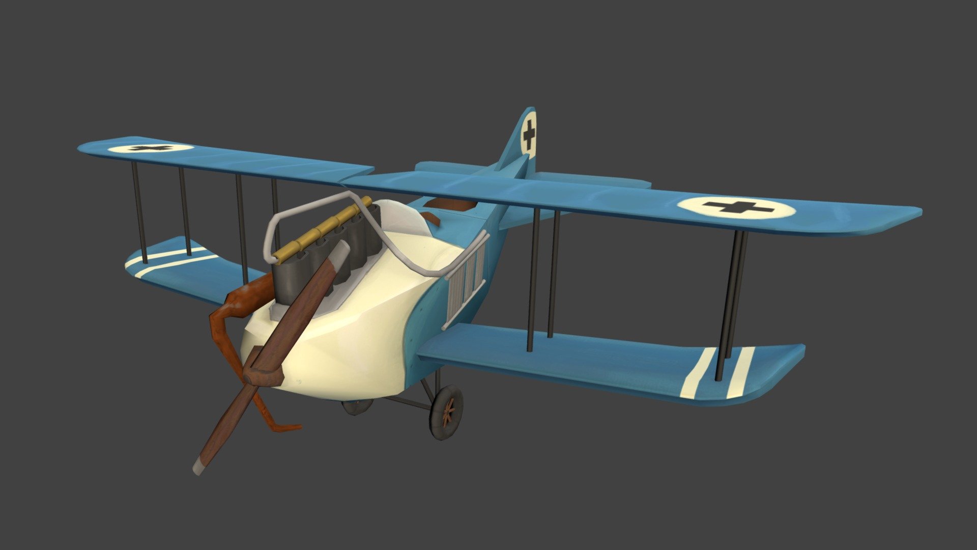 Flying Circus Airplane - Game Art 1 - Jens Lelie - 3D model by Jens ...