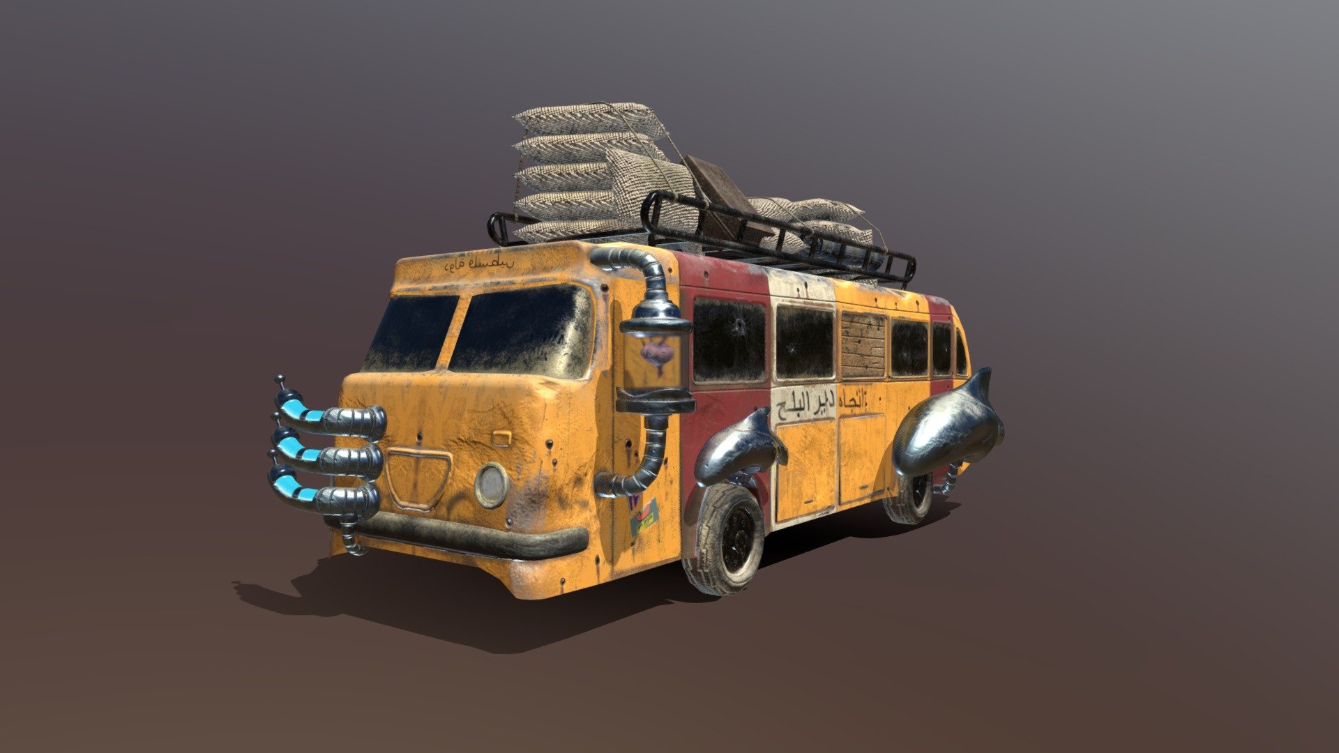Autobus 1950 - Desertland - Venus - 3D model by Vincent Graciet ...