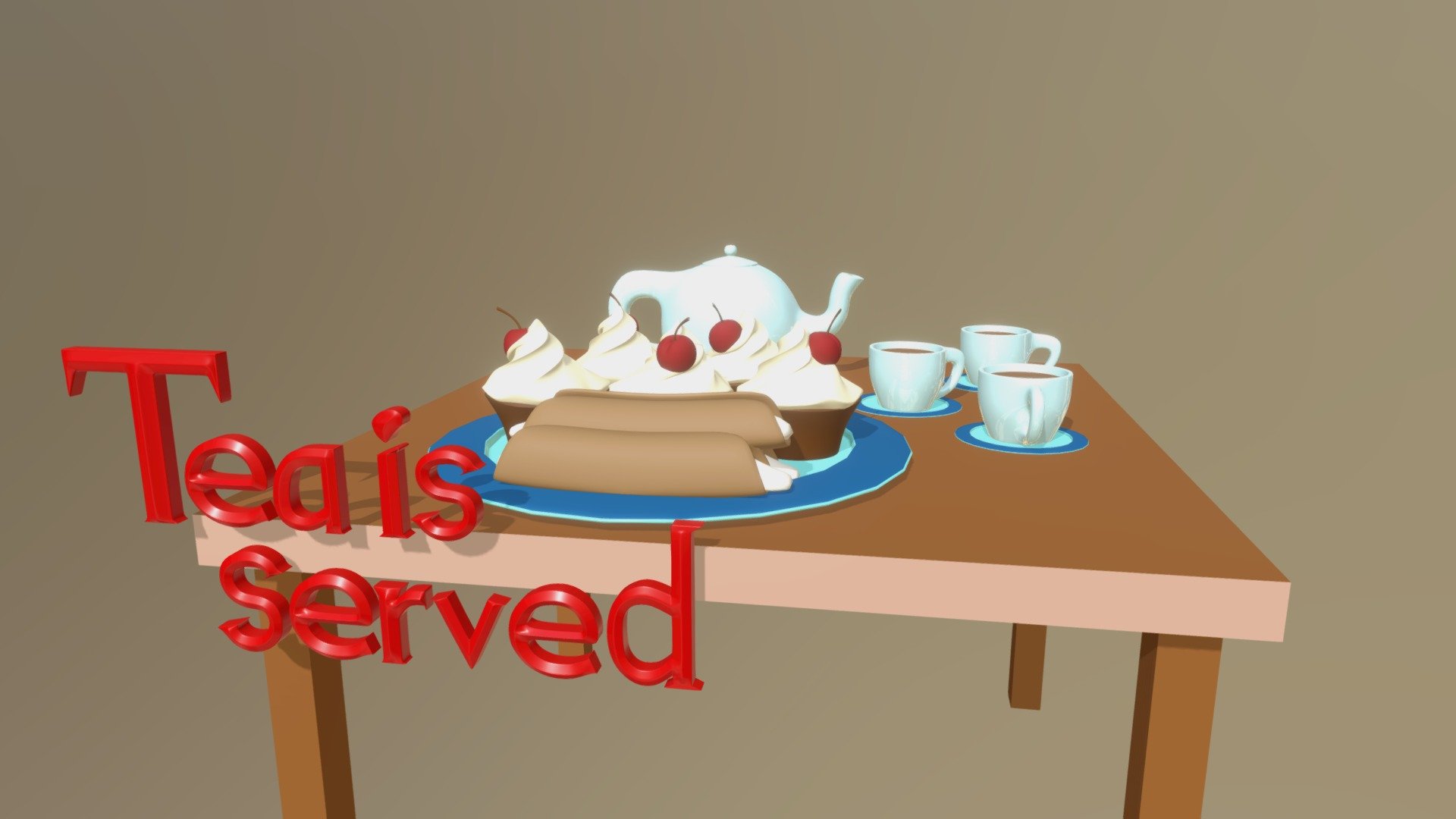 Tea Is Served - 3D model by TordenFaaret2 [04c431c] - Sketchfab