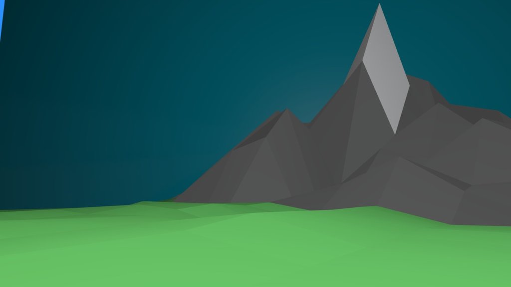 Low Poly Mountain - 3D model by jovi [04c492c] - Sketchfab
