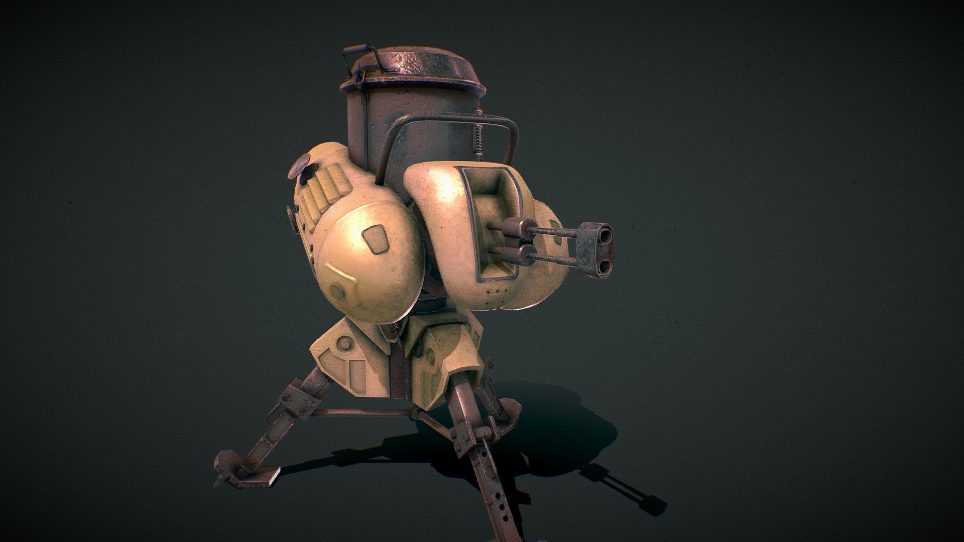 Fallout 4 Automated Turret - 3D model by Chimi70 (@joachim_70) [04c5924 ...