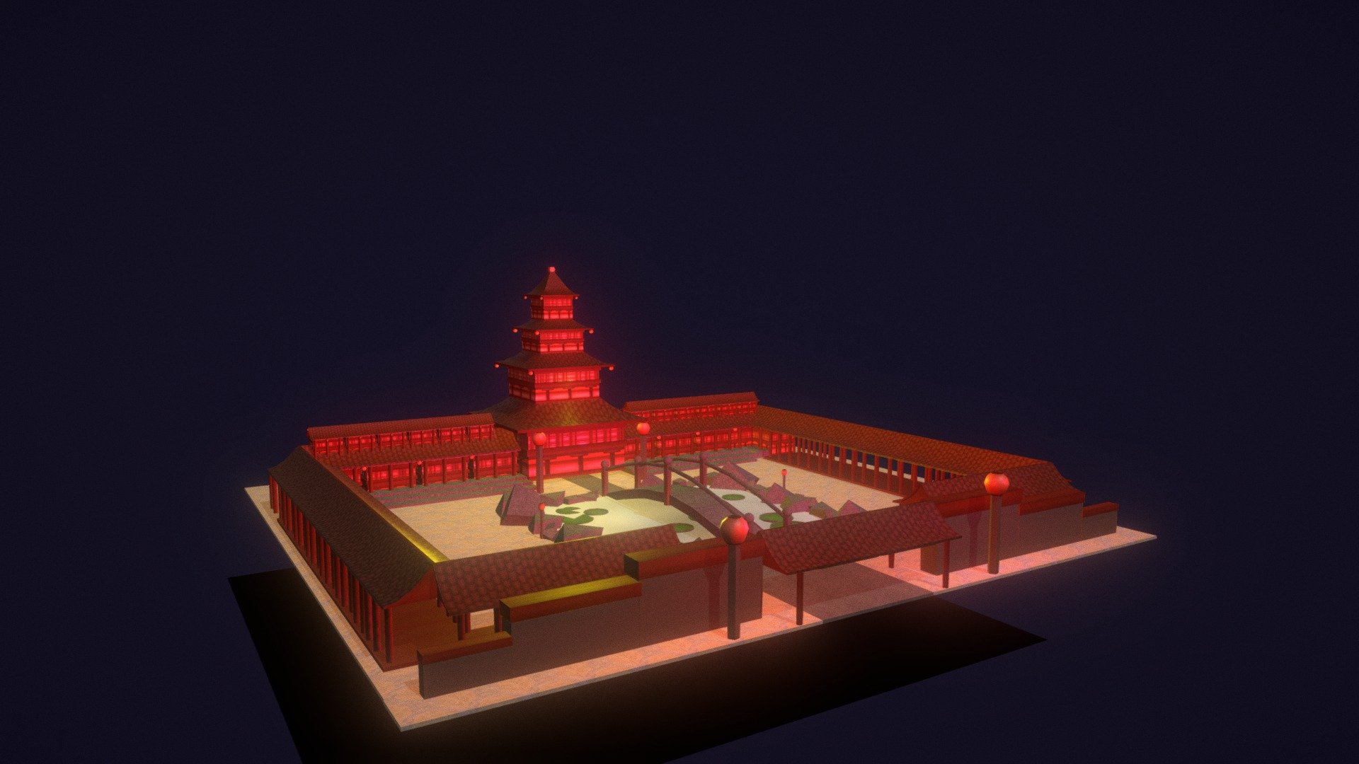 Chinese Palace - Download Free 3D model by Lol-pop [04c66c0] - Sketchfab