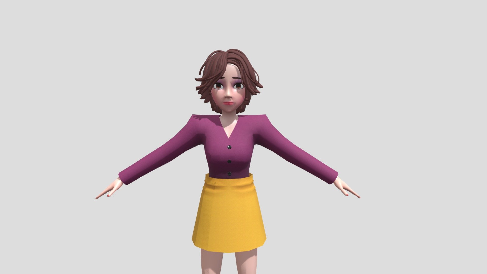 Poor Office Lady for Unity Game Development - Buy Royalty Free 3D model ...