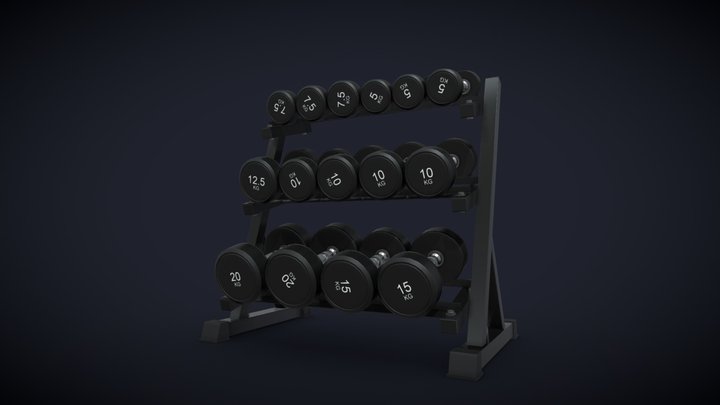 Dumbbell 3D models - Sketchfab