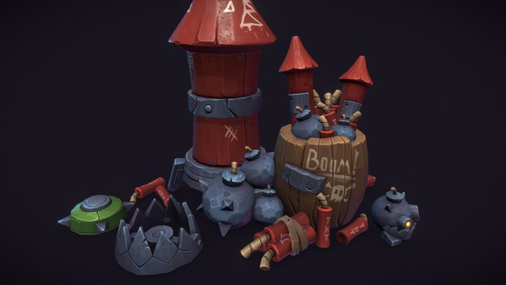 Firework 3D models - Sketchfab