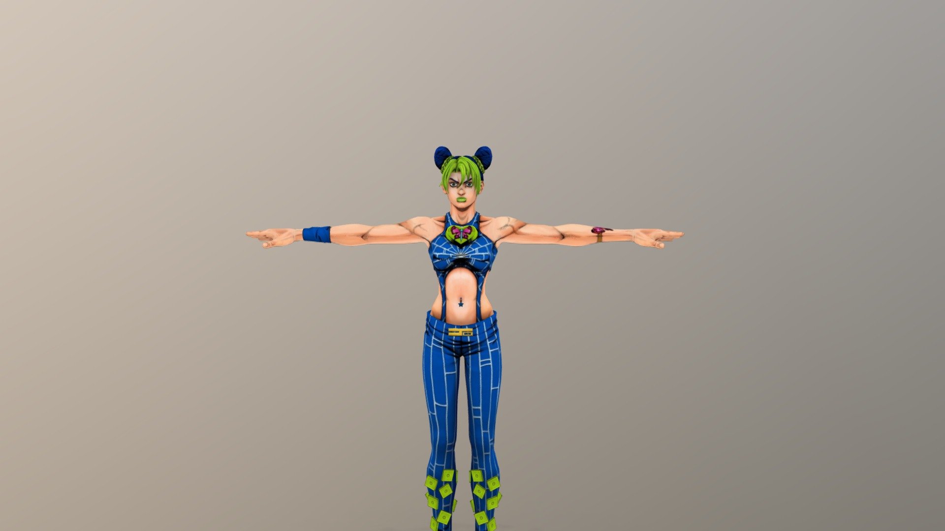 jolyne-cujoh - 3D model by zakaria (@Zwrwr) [04cb8cb] - Sketchfab