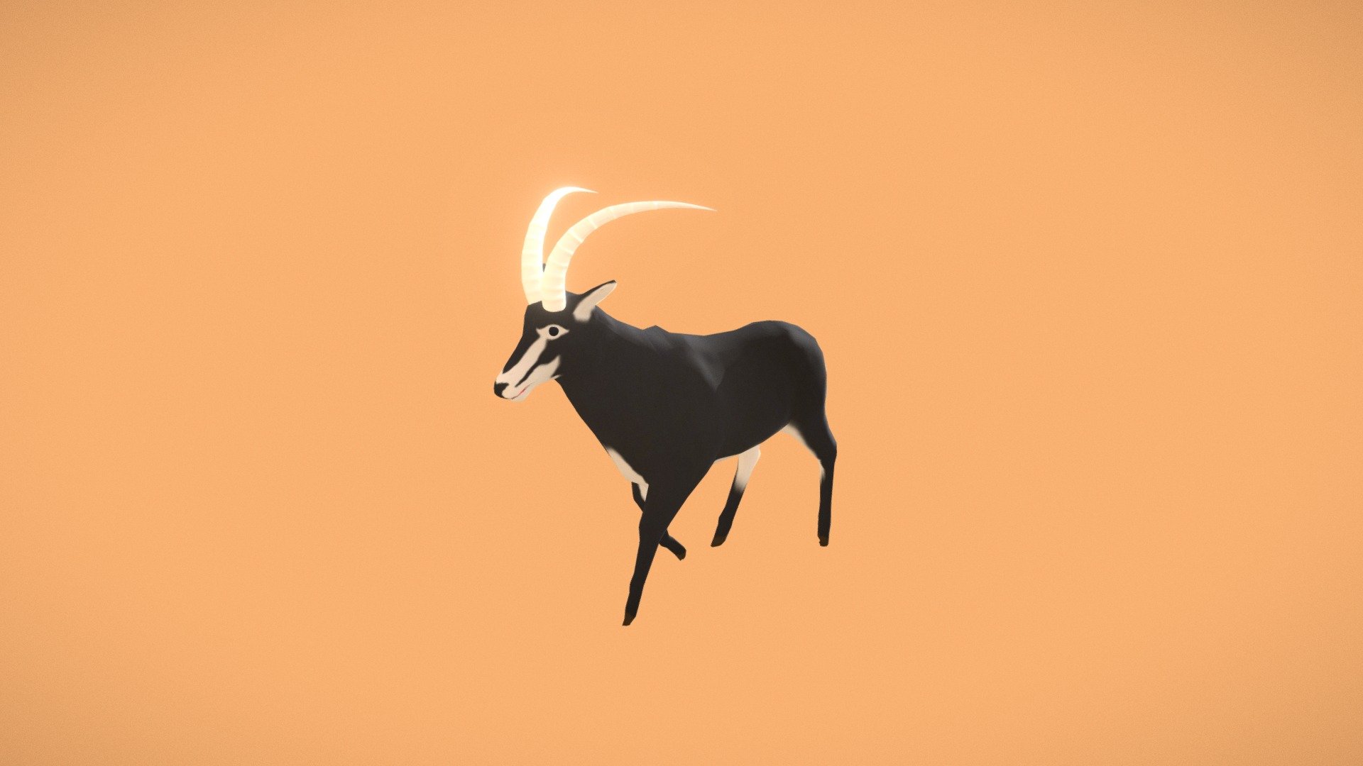 Sable Antelope - 3D model by Otniel (@htmotniel) [04cbb15] - Sketchfab