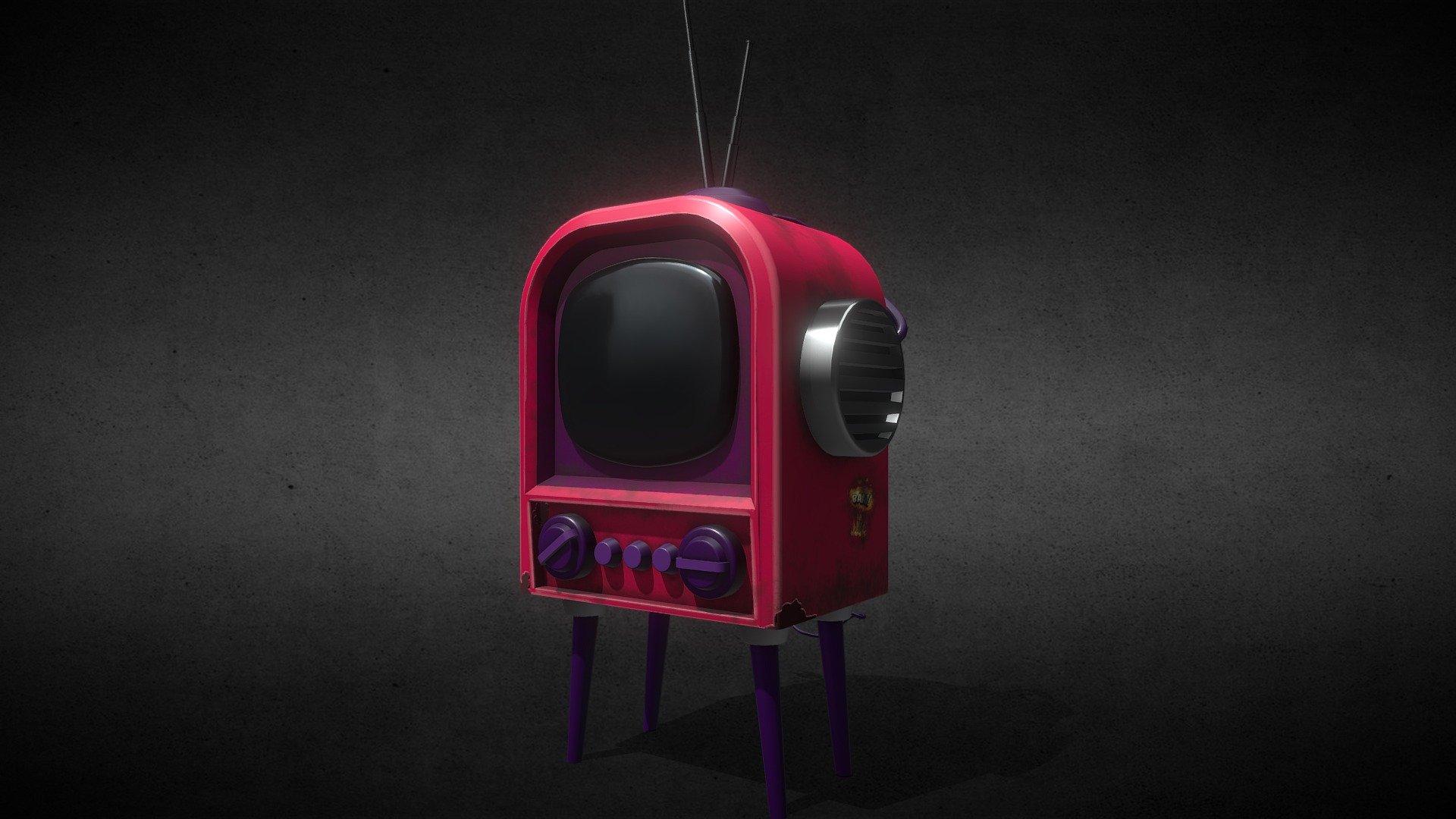 STylized_Retro_TV - Download Free 3D model by Rasika.Bhuruk [04cc332 ...
