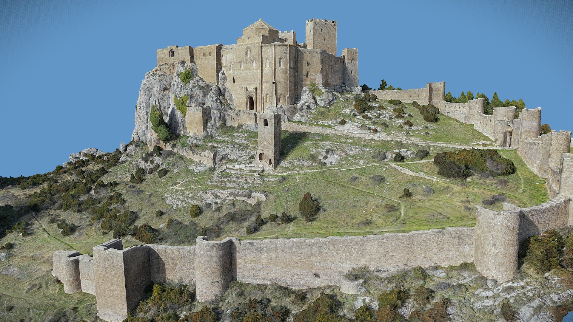 Loarre Castle, Huesca, Spain - Buy Royalty Free 3D model by Morty ...