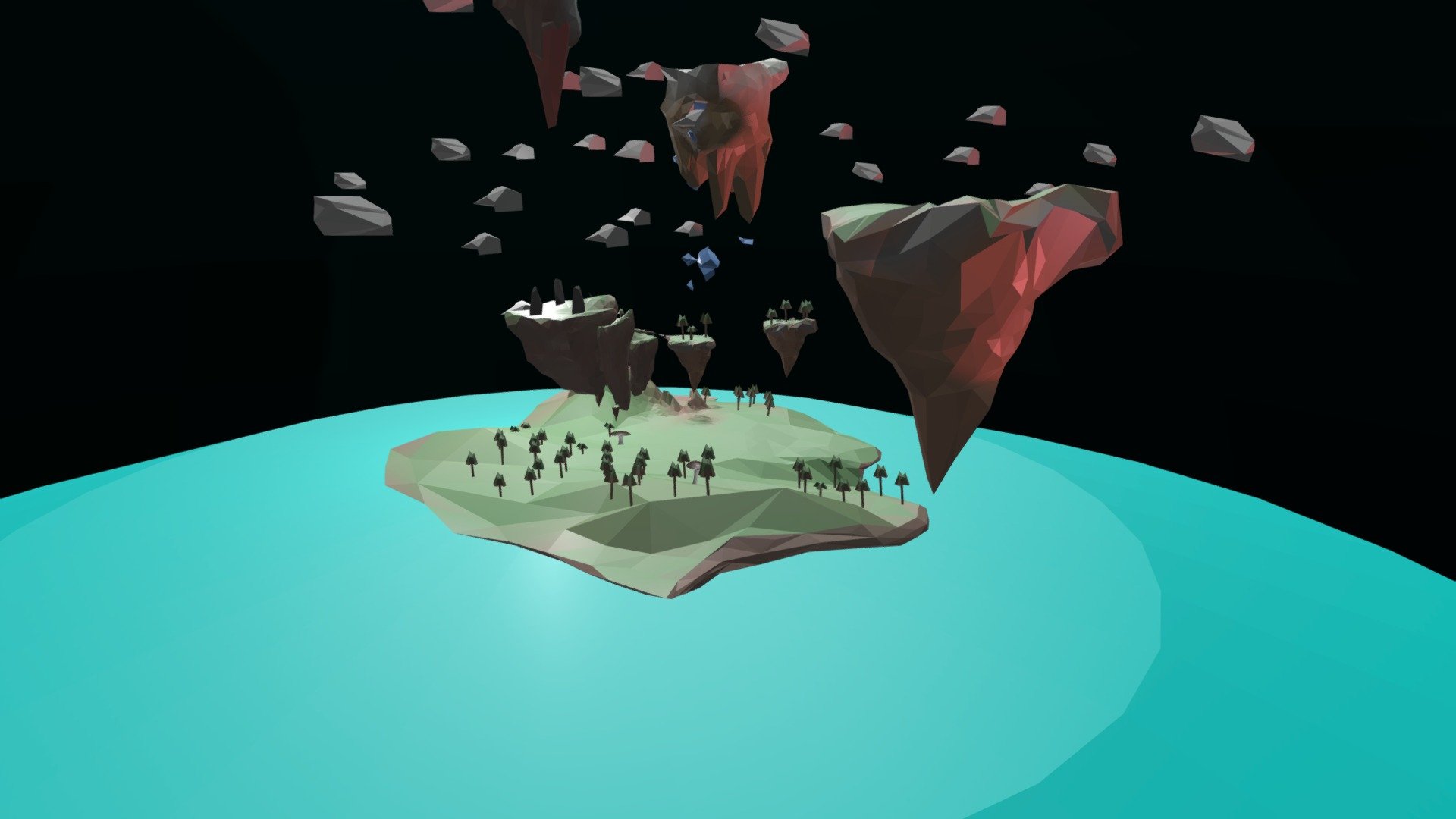 Island planet - 3D model by csideradam [04d3d42] - Sketchfab