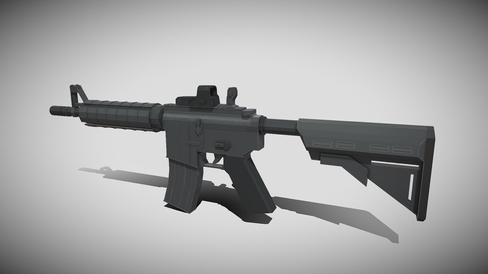 m4 low polly - Download Free 3D model by alanoid330b (@alanjarrin ...